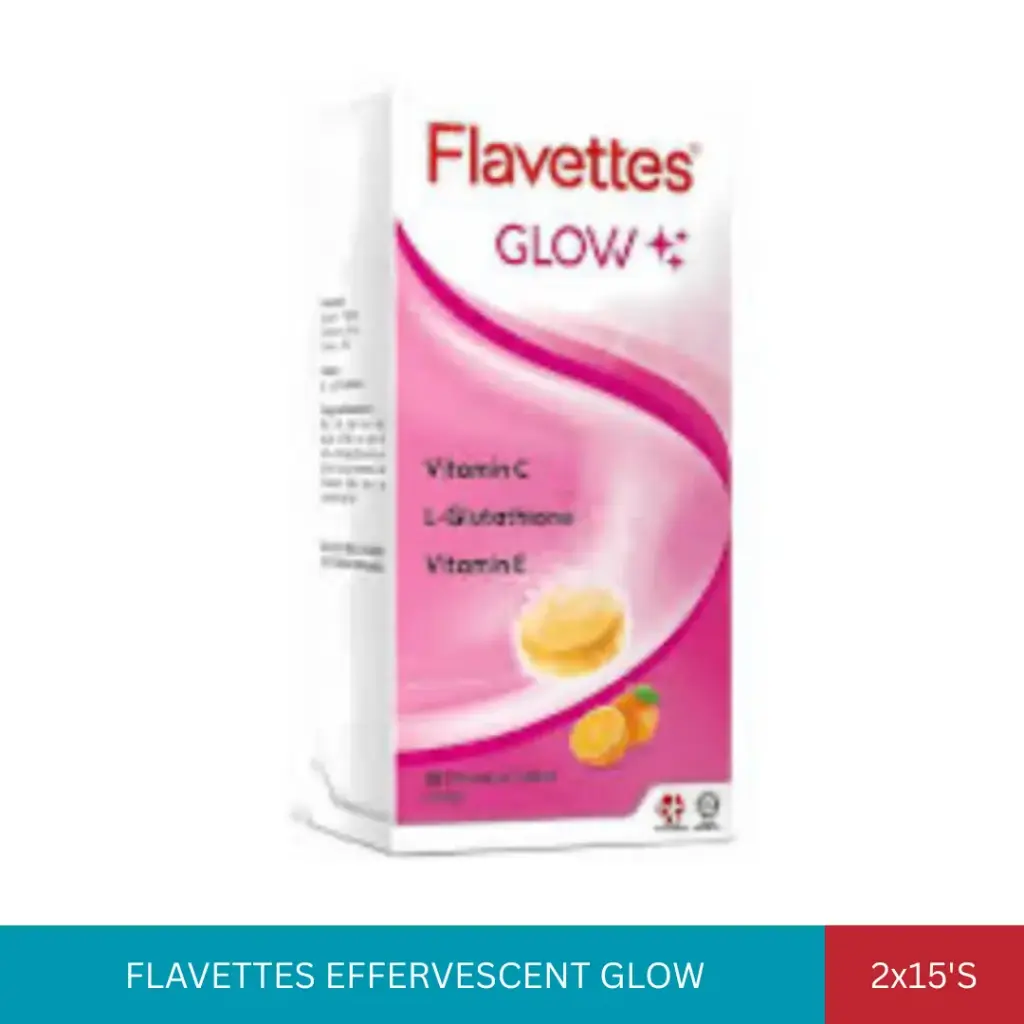Flavettes Effervescent Glow | Vitamin C Beauty Drink for Skin Radiance